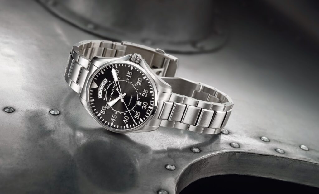 Hamilton Khaki Aviation Pilot Cooper Day Date H64615135 - Corvus