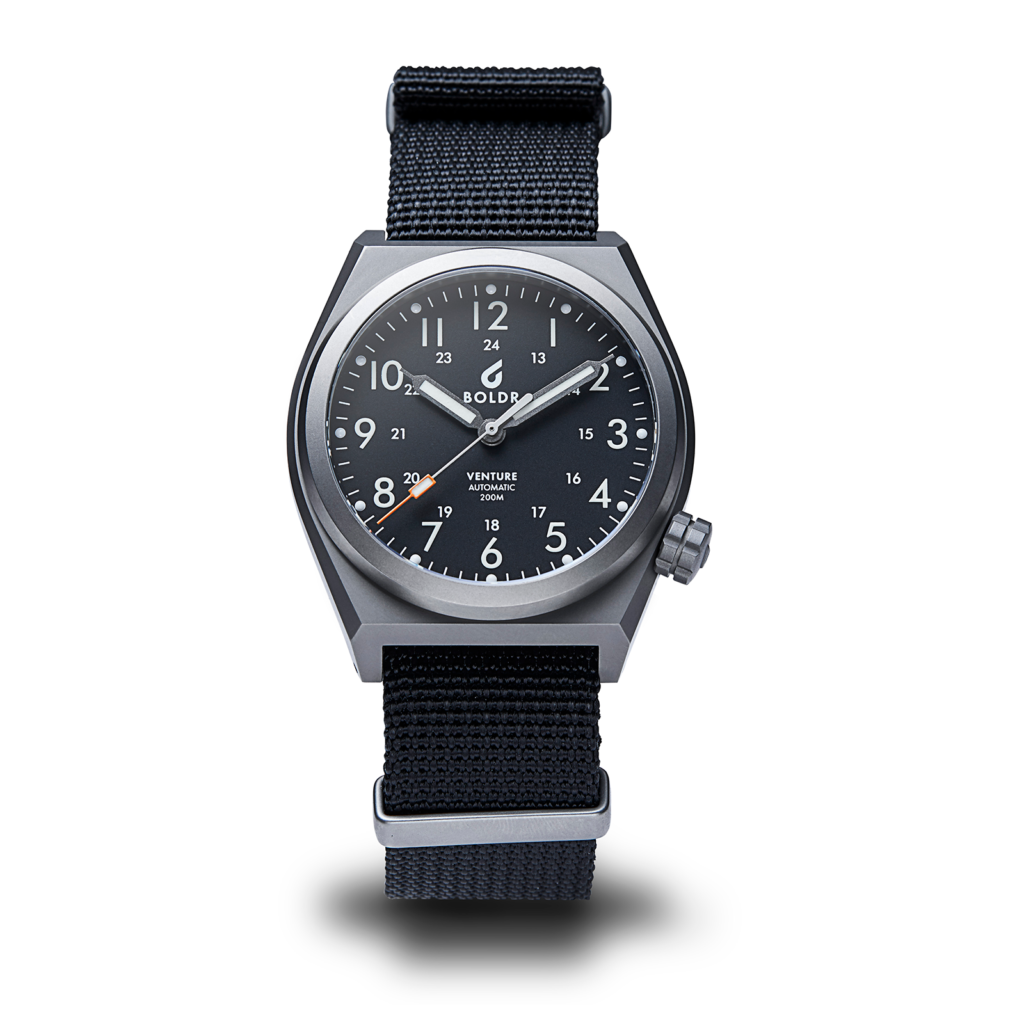 Boldr Venture Carbon Black Automatic Titanium - Corvus