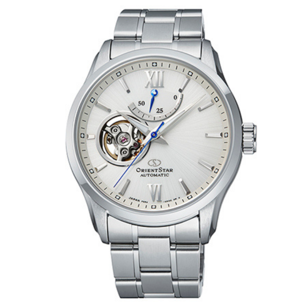 Orient Star Open Heart White Power Reserve RE-AT0003S - Corvus